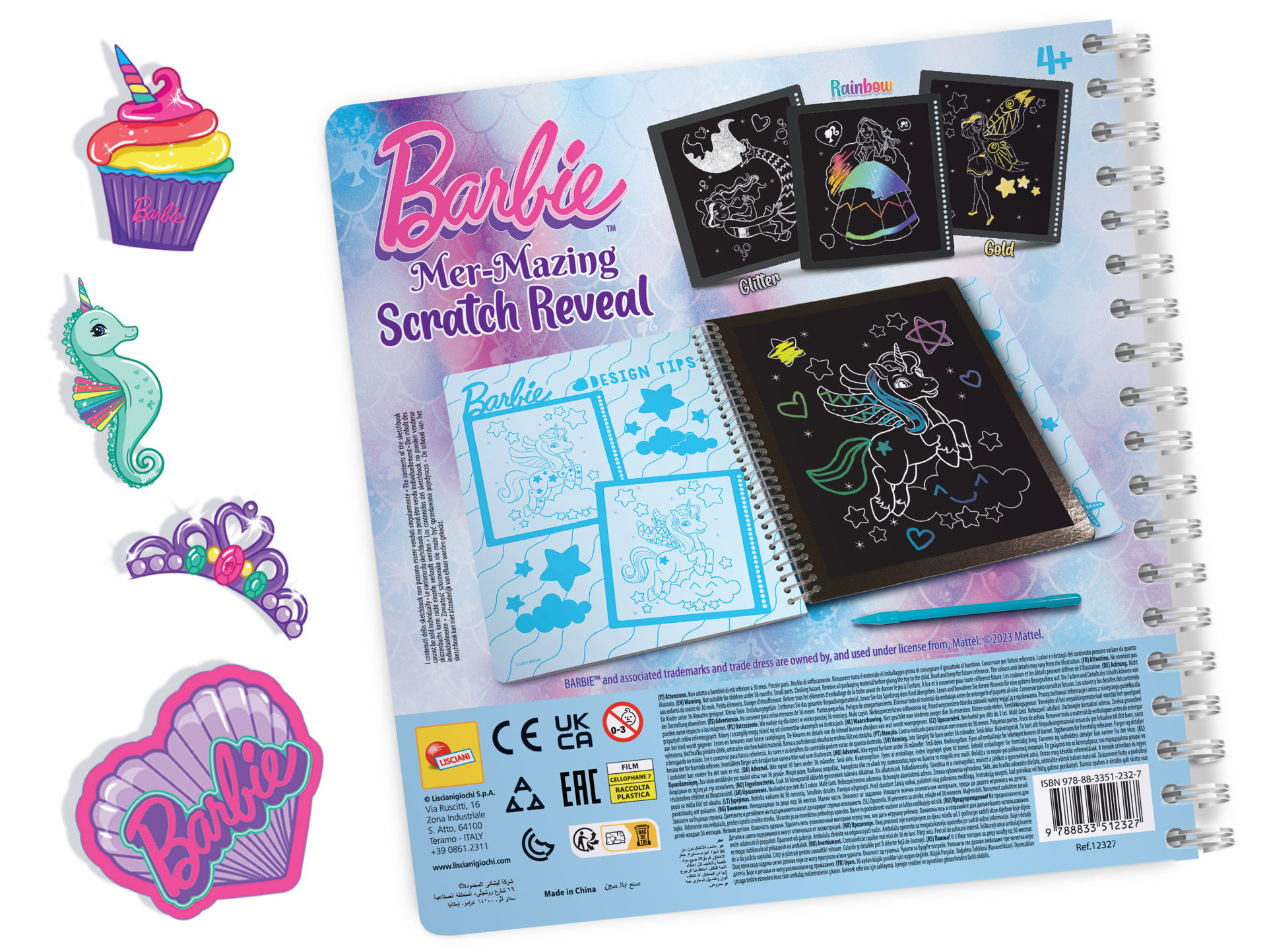 BARBIE SKETCH BOOK MER-MAZING SCRATCH REVEAL (12 ΤΜΧ) | Real Fun Toys