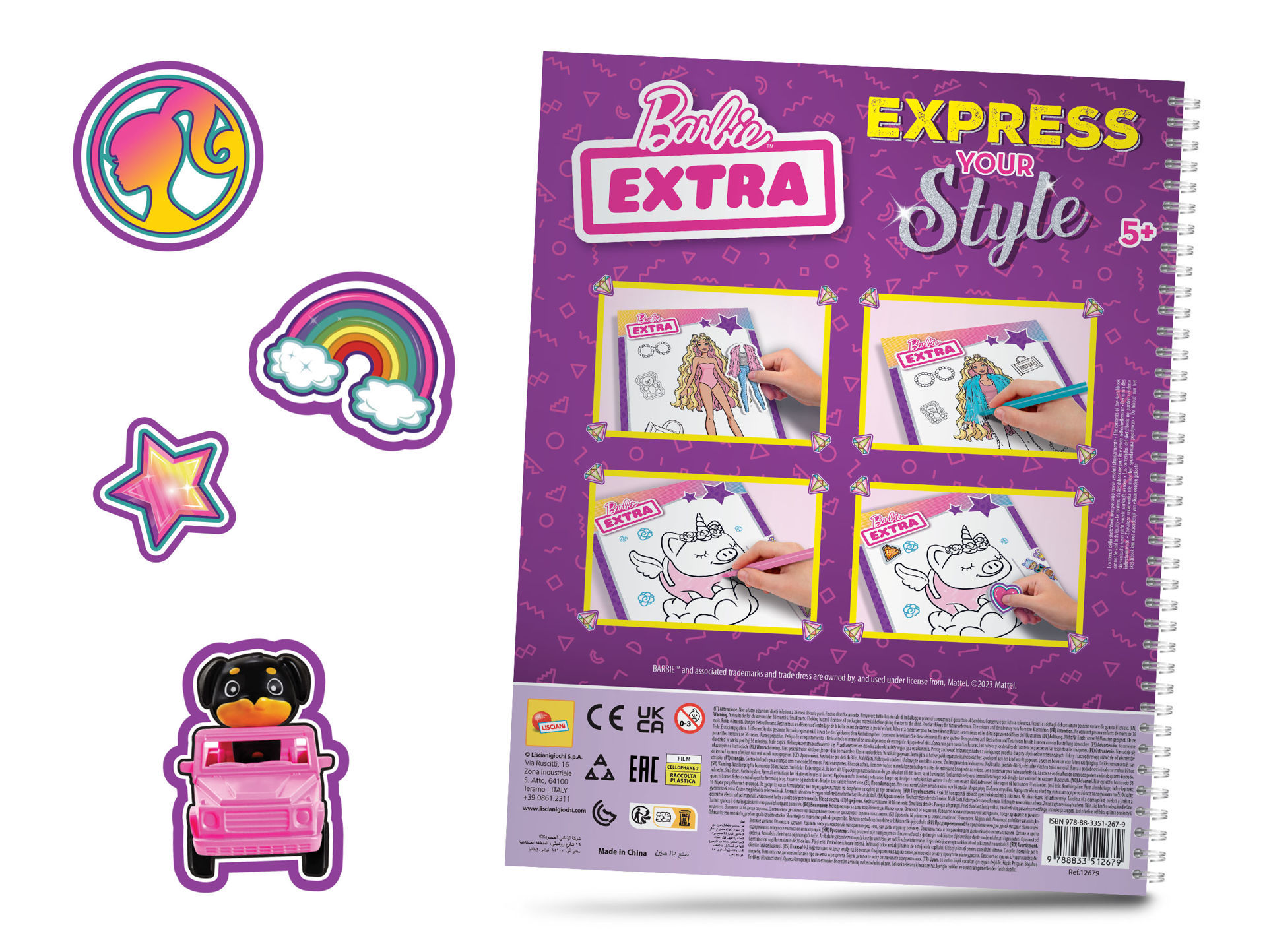 Real Fun Toys | BARBIE SKETCH BOOK EXPRESS YOUR STYLE (8 ΤΜΧ)