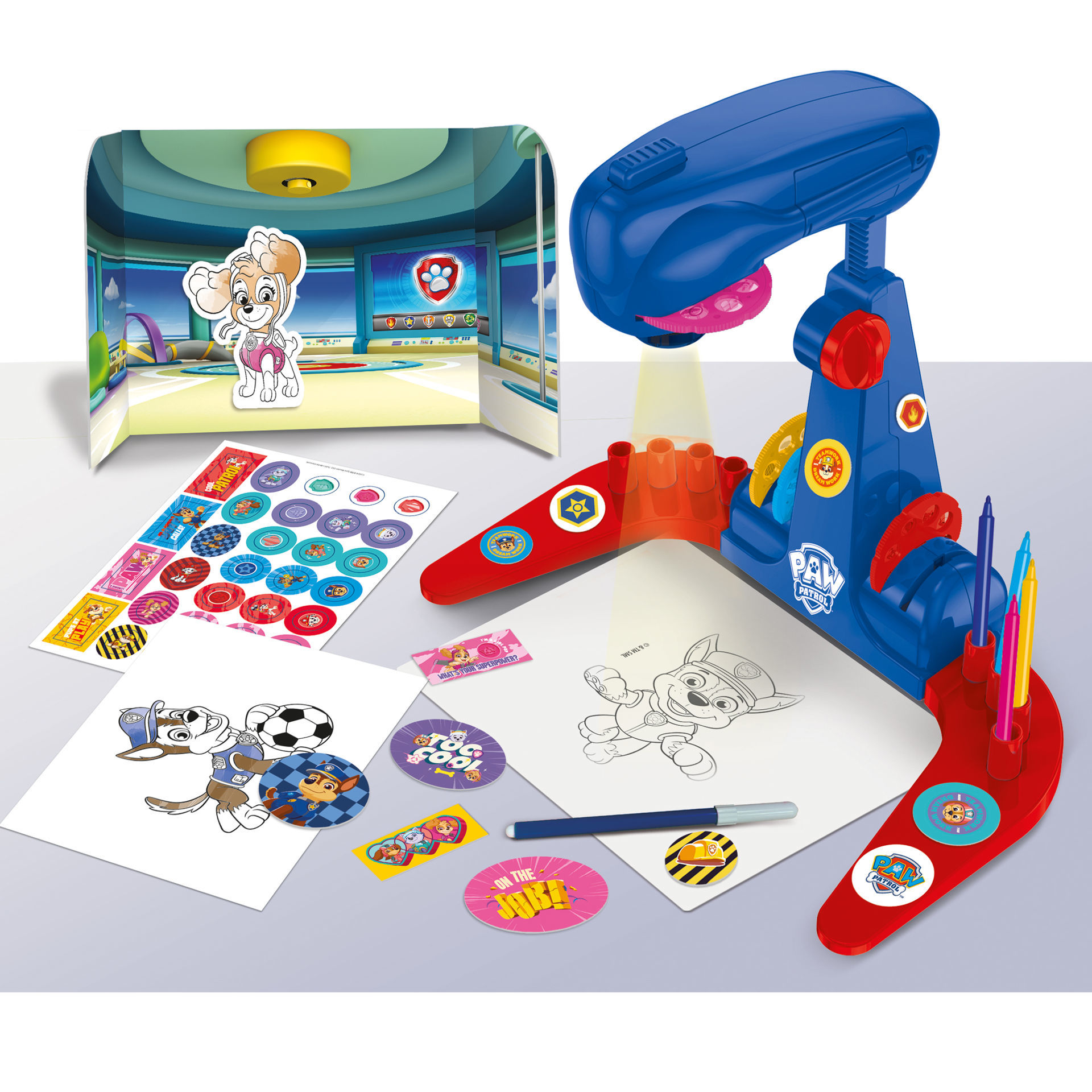 Real Fun Toys | ΣΧΟΛΗ ΖΩΓΡΑΦΙΚΗΣ PAW PATROL ΜΕ ΠΡΟΤΖΕΚΤΟΡΑ
