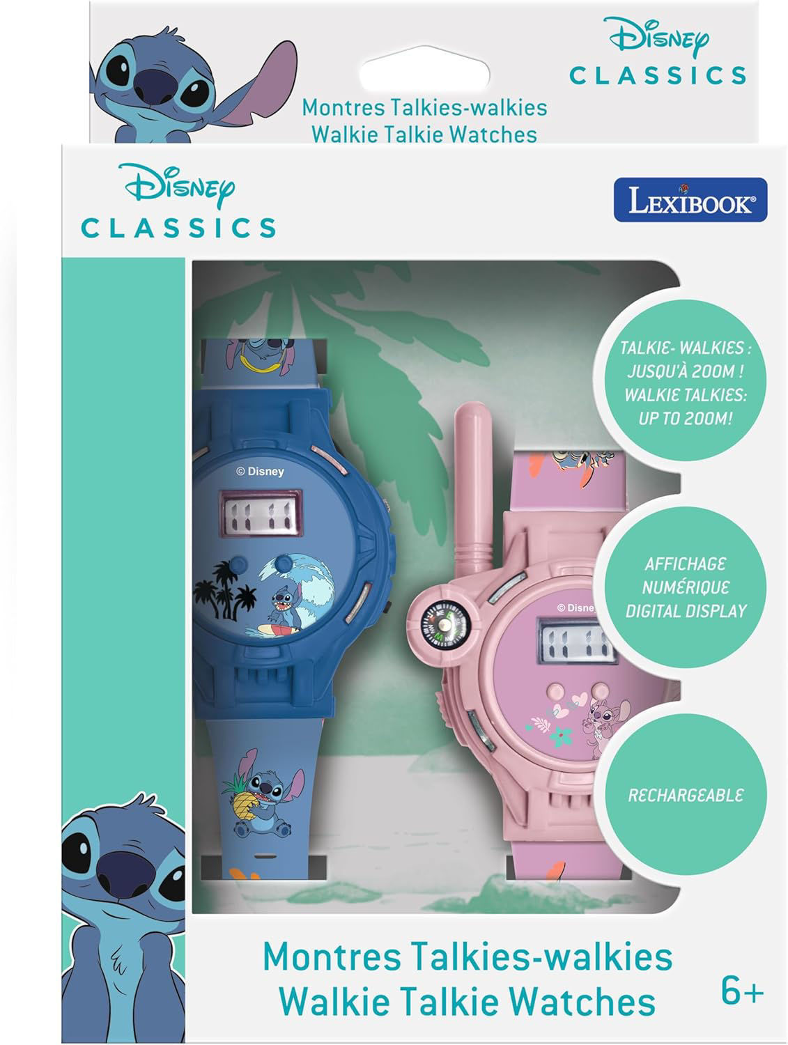Παιδικά ρολόγια lilo και Stitch με walkie talkies 200M | Real Fun Toys