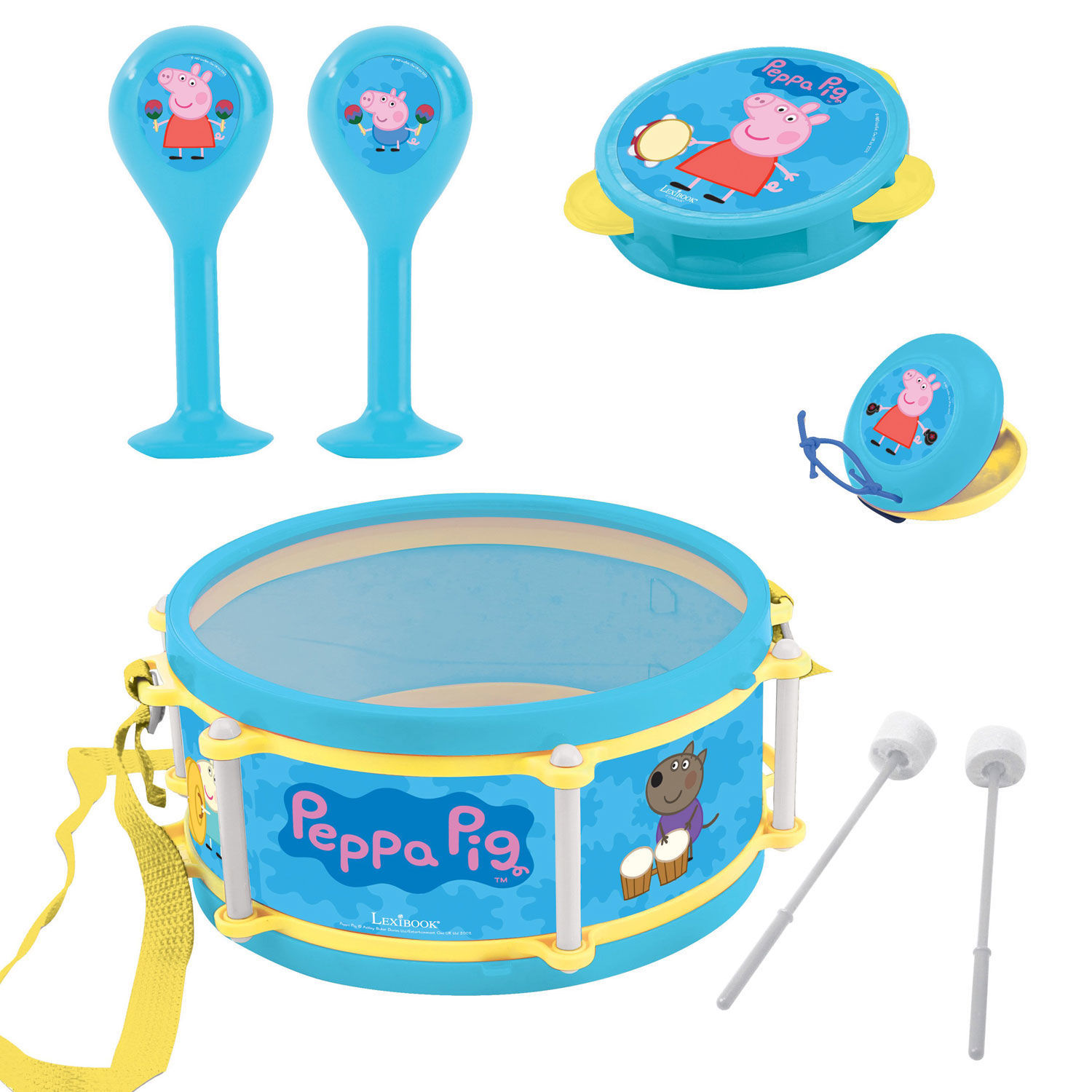 Μουσικά όργανα Σετ Peppa Pig σετ 7 κομμάτια | Real Fun Toys